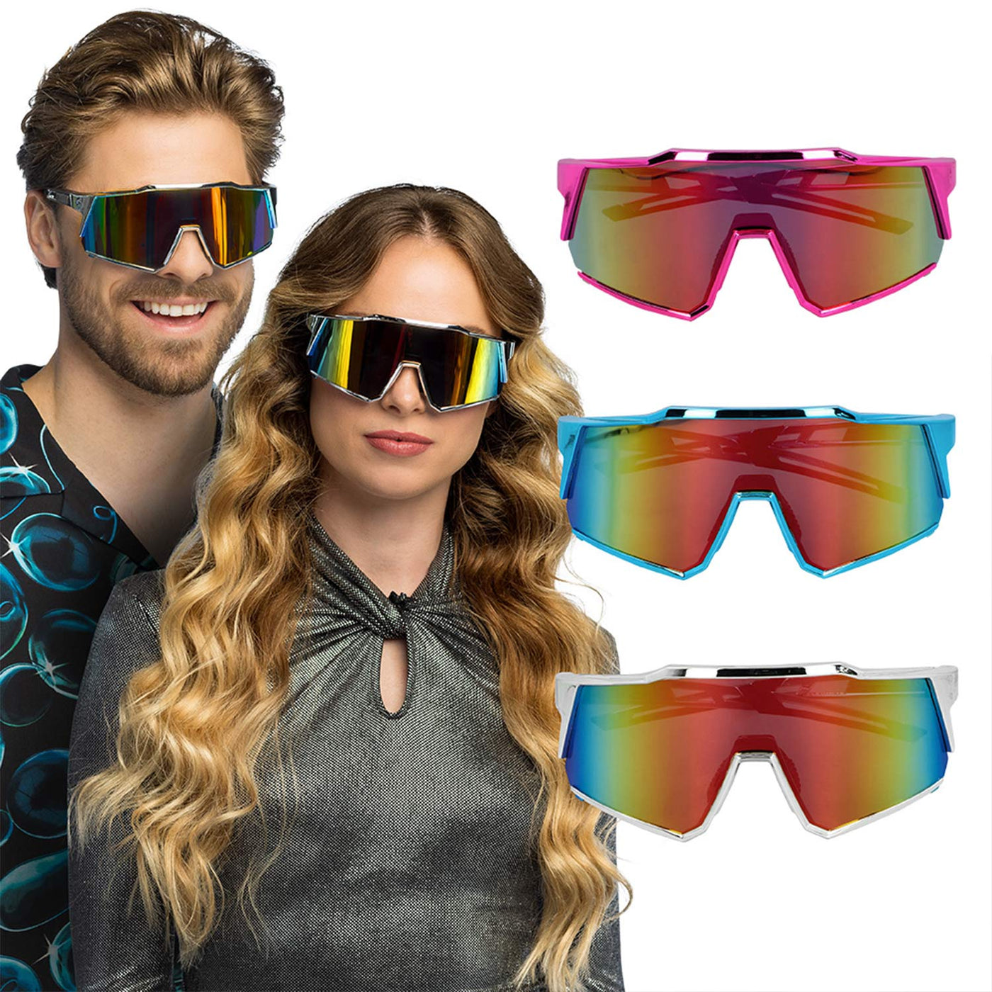 Party Brille "Rave reflect" | Mehrfarbig — feiermeier