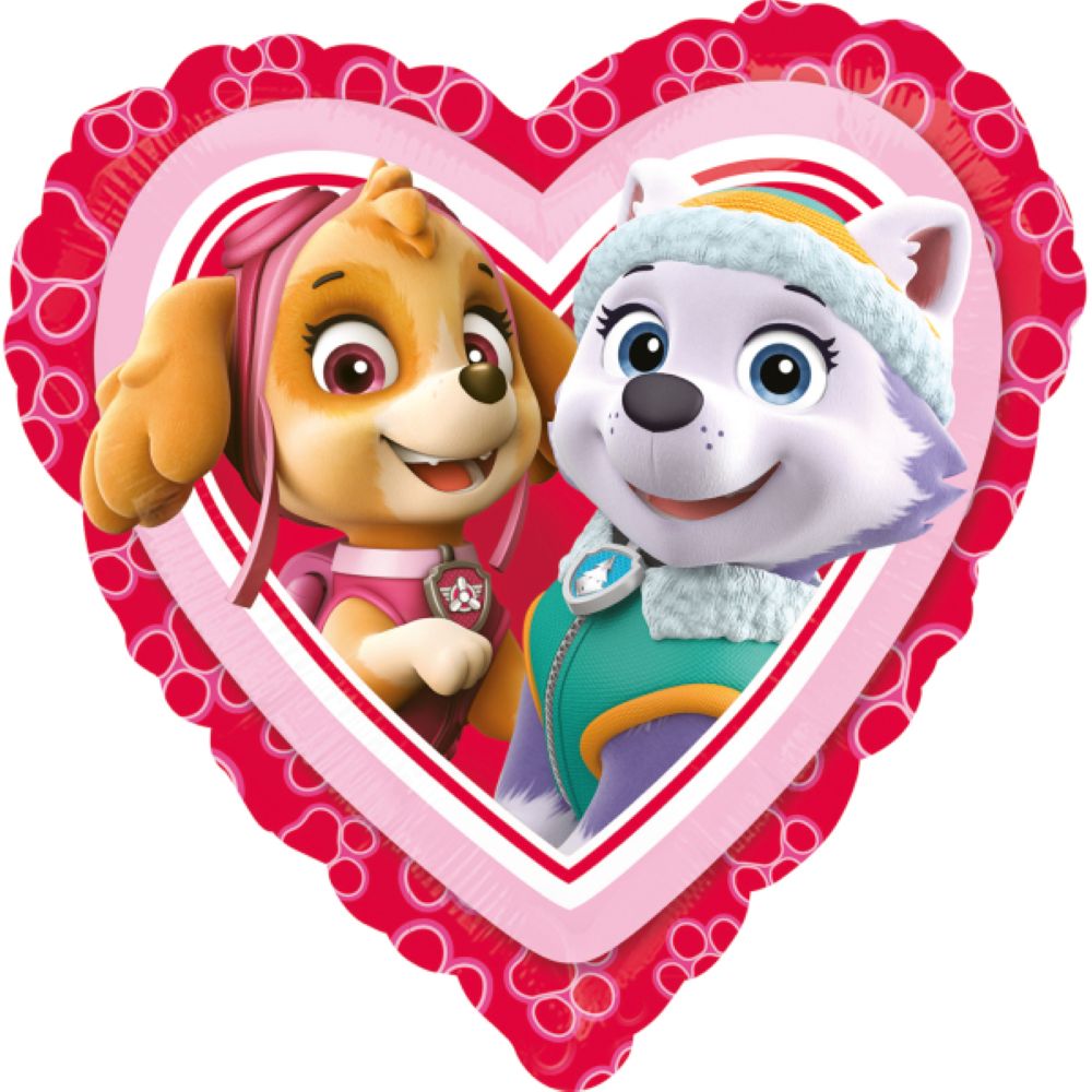 ABC18 "Paw Patrol" Love Girl Herz | Folienballon Ã 45cm — feiermeier