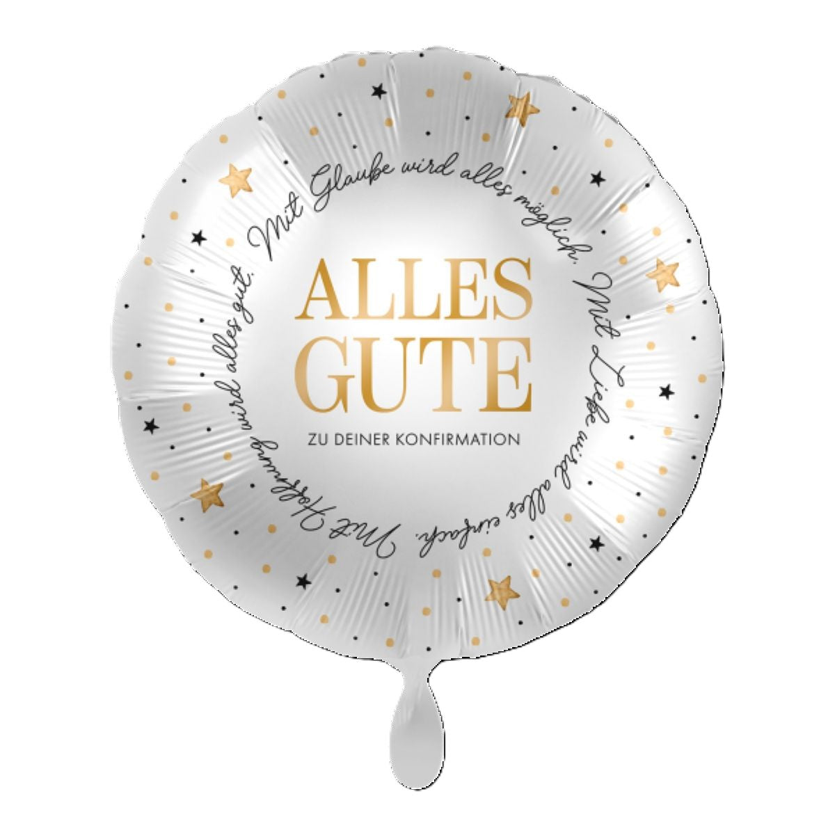 ABC18 Folienballon "Alles Gute zu deiner Konfirmation" | Ø 43 cm ...
